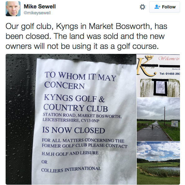 Closed-down golf club could re-open in 2018 – The Golf Business