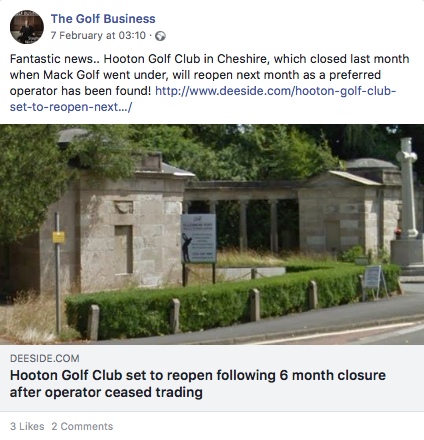 Closed-down golf course set to reopen – The Golf Business