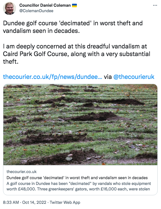 Course forced to close following ‘worst vandalism in decades’ – The ...