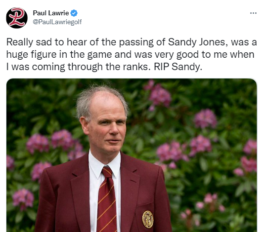 Former PGA CEO Sandy Jones passes away – The Golf Business