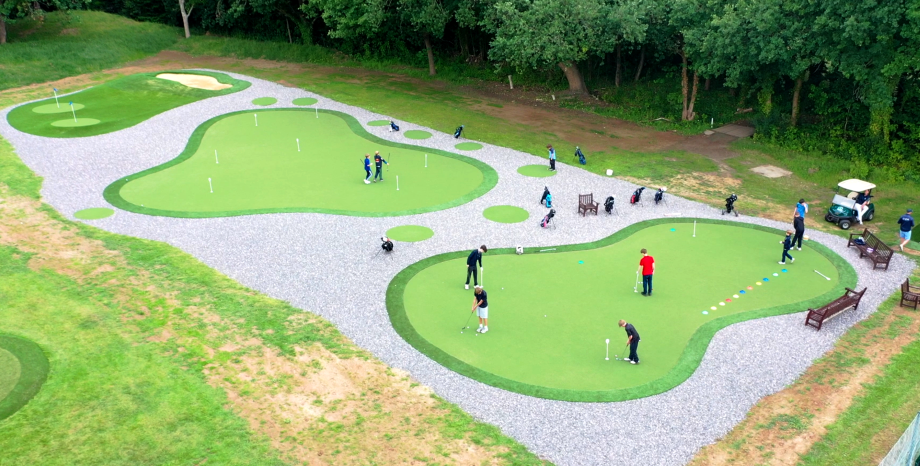 The new short game area targeting junior golfers at Coombe Wood Golf ...
